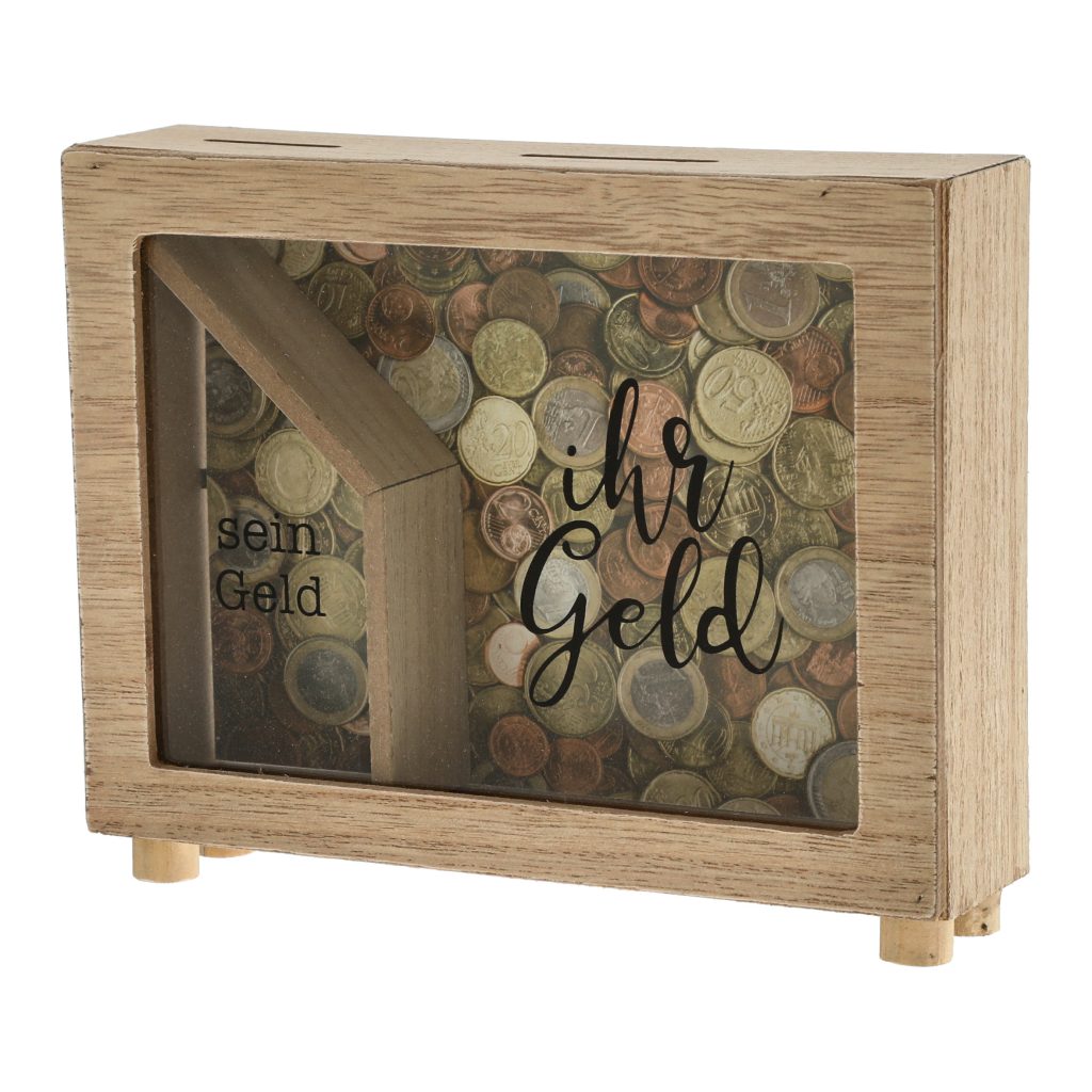 Spardose für Paare "sein Geld - ihr Geld" - Trendori